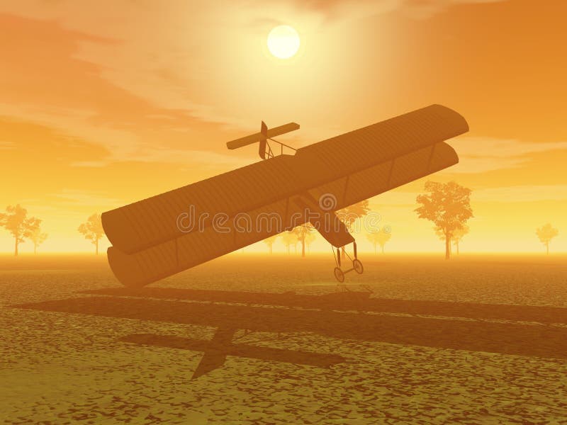 Biplane Crashed Stock Illustrations – 2 Biplane Crashed Stock ...