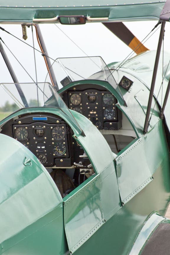 Biplane stock image. Image of fixtures, metal, airfoils - 31034995