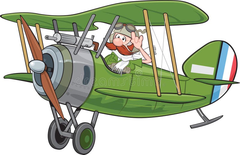 Biplane and pilot stock vector. Illustration of expedition - 89823712