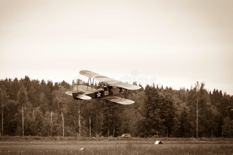 Biplane Polikarpov Po-2, Aircraft WW2 Editorial Stock Image - Image of ...
