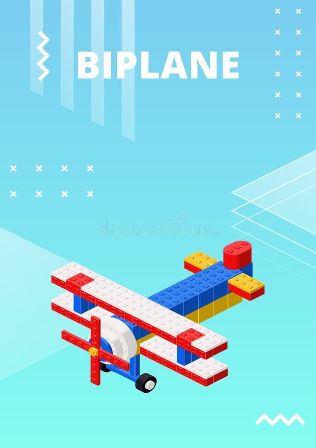 Biplane Poster for Print and Design. Vector Stock Illustration ...