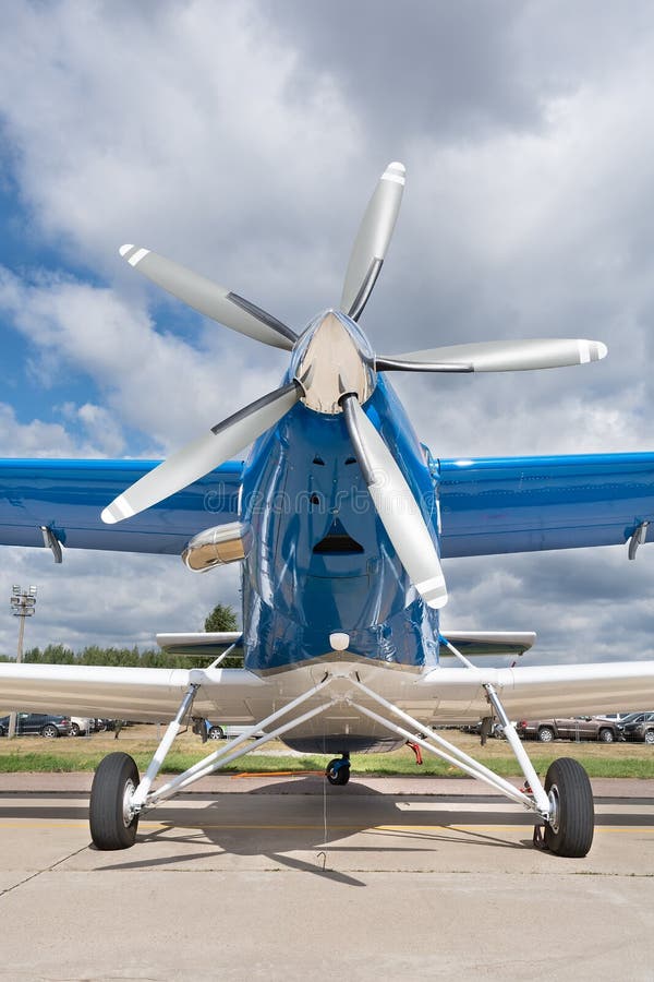 Propeller Biplane stock image. Image of style, flying - 30851987
