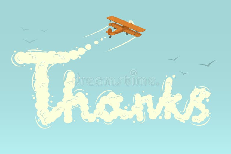 Thank You Airplane Stock Illustrations – 57 Thank You Airplane Stock ...
