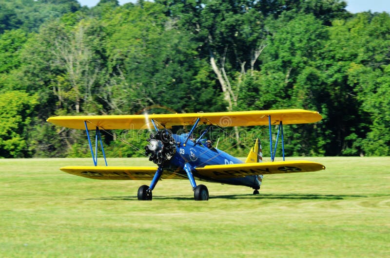 Biplane editorial image. Image of open, tandem, army - 77926405