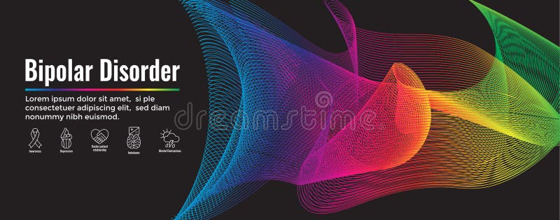 Bipolar Disorder or Depression BP Icon Set & Web Header Banner Stock ...