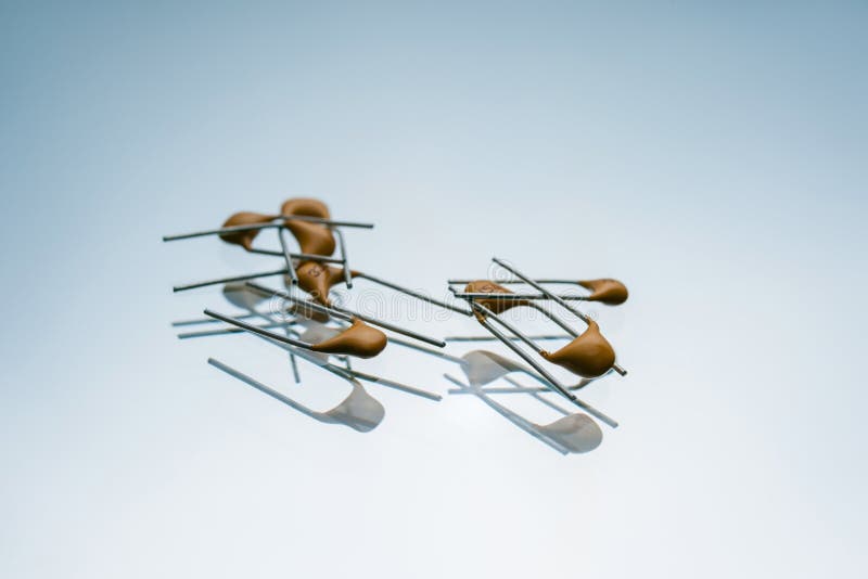 Bipolar Electric Capacitor Component Electrode Stock Photo - Image of ...