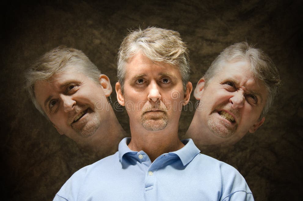 Bipolar Mentally Ill Split Personality Stock Photo - Image of bipolar ...