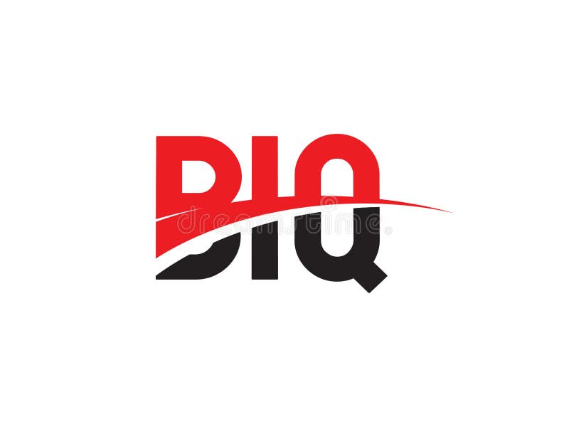 BIQ Letter Initial Logo Design Vector Illustration Stock Vector ...