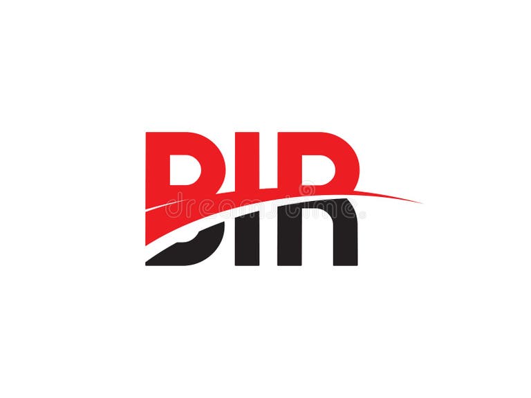 BIR Letter Initial Logo Design Vector Illustration Stock Vector ...