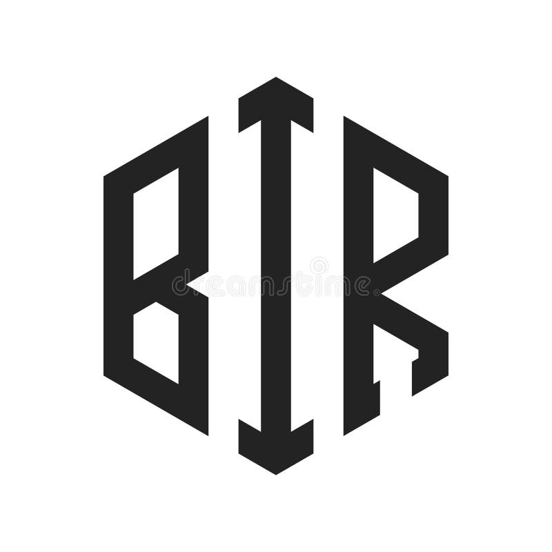 BIR Logo Design. Initial Letter BIR Monogram Logo Using Hexagon Shape ...