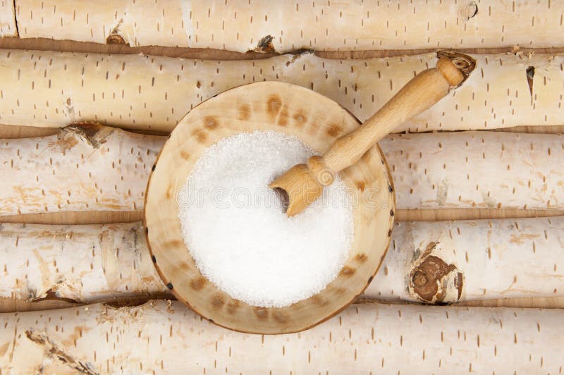Xylitol birch sugar stock image. Image of ingredient - 74305237