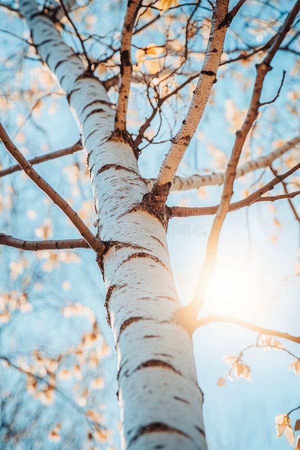 Birch Tree Silhouette stock photo. Image of landscape - 380012052
