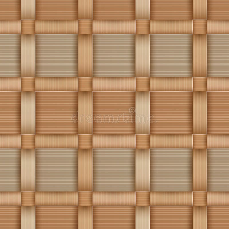 Birchbark Basketwork. Seamless Pattern. Stock Vector - Illustration of ...