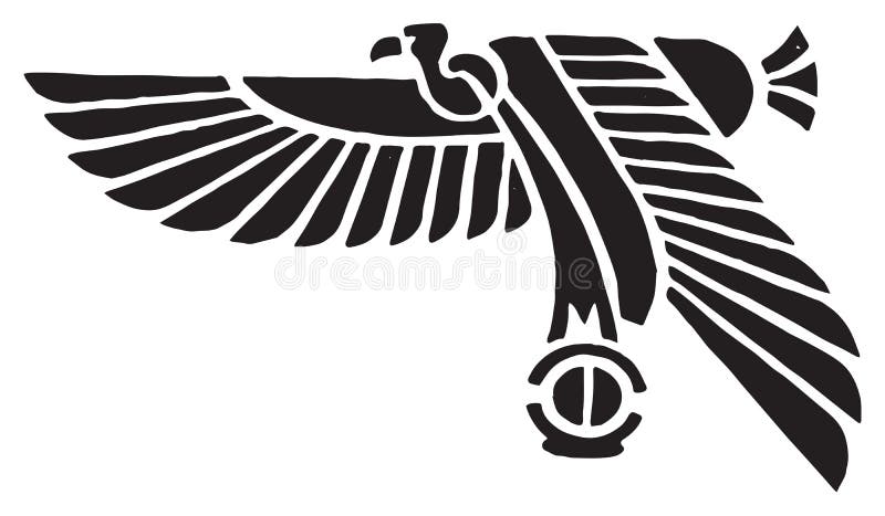 Egyptian Bird Symbols Tattoo