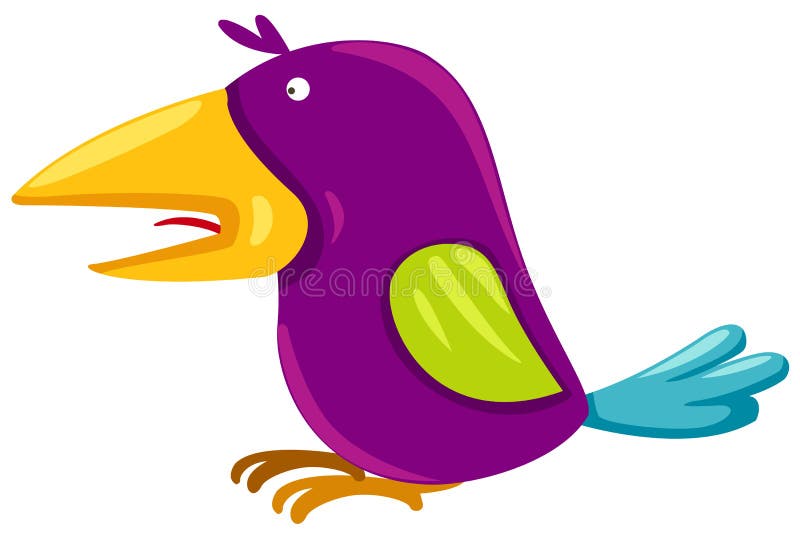 Green Cartoon Birds - Emotion Shock, Surprise, Bewilderment Stock ...