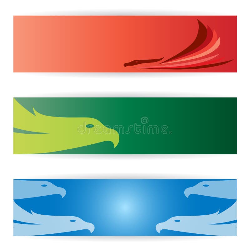 Bird banners stock vector. Illustration of banner, clip - 32397604