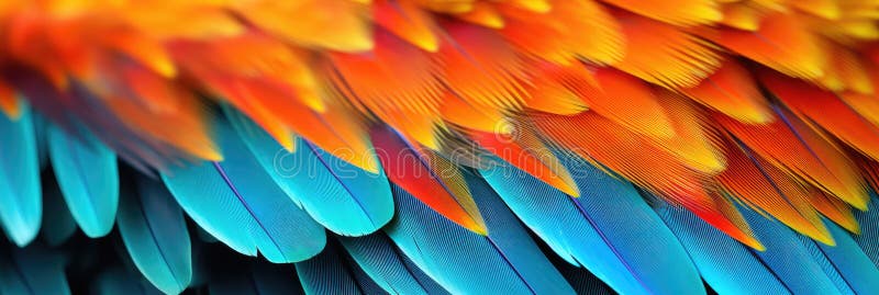 Bird, Beautiful Macaw Feathers Stock Illustration - Illustration of ...