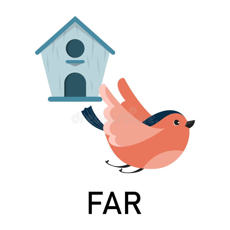 Bird and Birdhouse, Learning Preposition Vector Isolated Stock ...