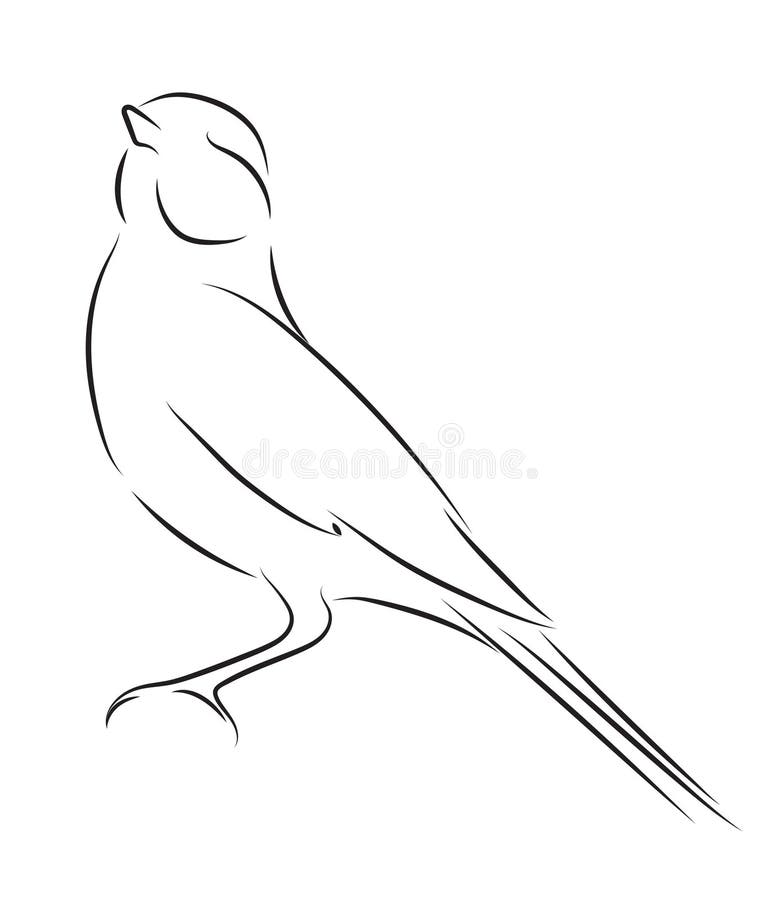 Flying black line eagle stock vector. Illustration of wild - 101155209