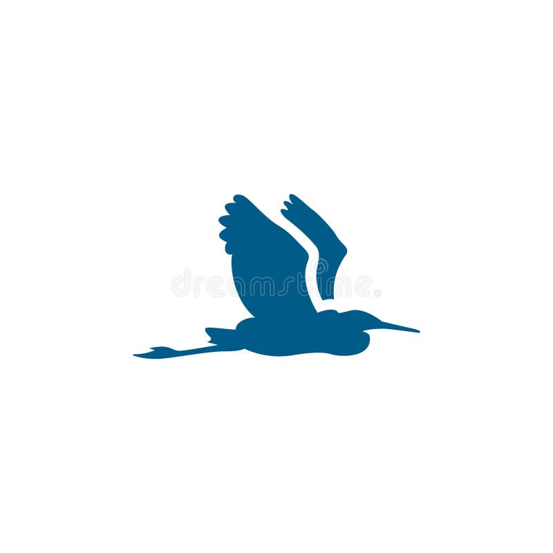 Bird Blue Icon on White Background. Blue Flat Style Vector Illustration ...