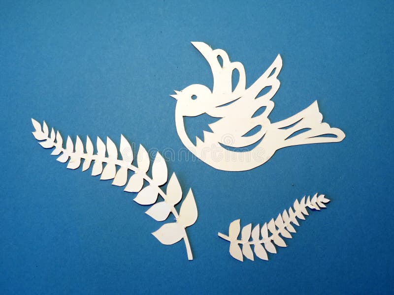 Bird and Branches. Paper Cutting. Stock Image - Image of idea, hand ...