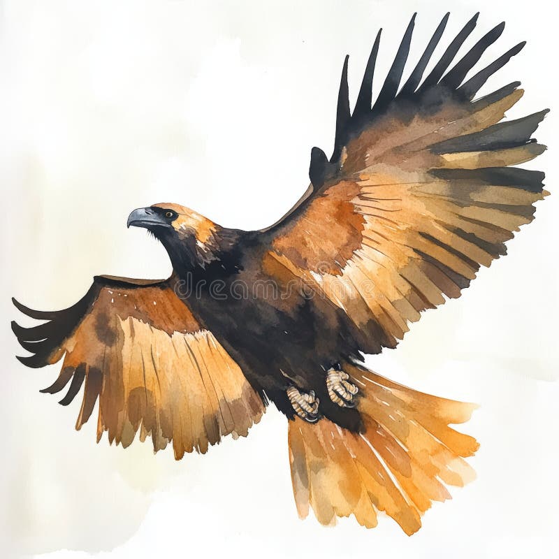 Flying Raven Vector Illustration Black White Art Stock Photos - Free ...