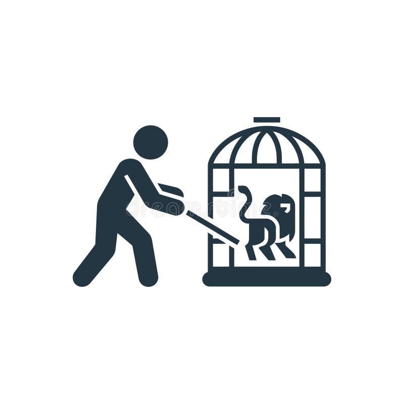 Bird Cage Cleaning Icon stock vector. Illustration of service - 361768506