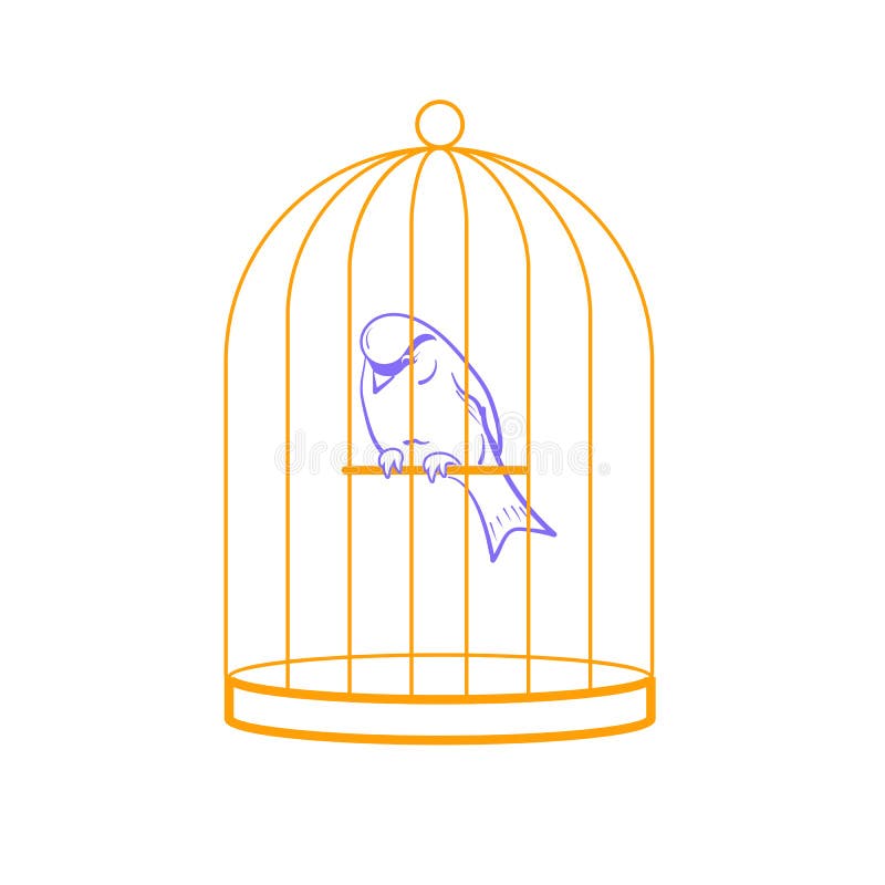 Bird Cage Line Drawing Stock Illustrations – 616 Bird Cage Line Drawing ...