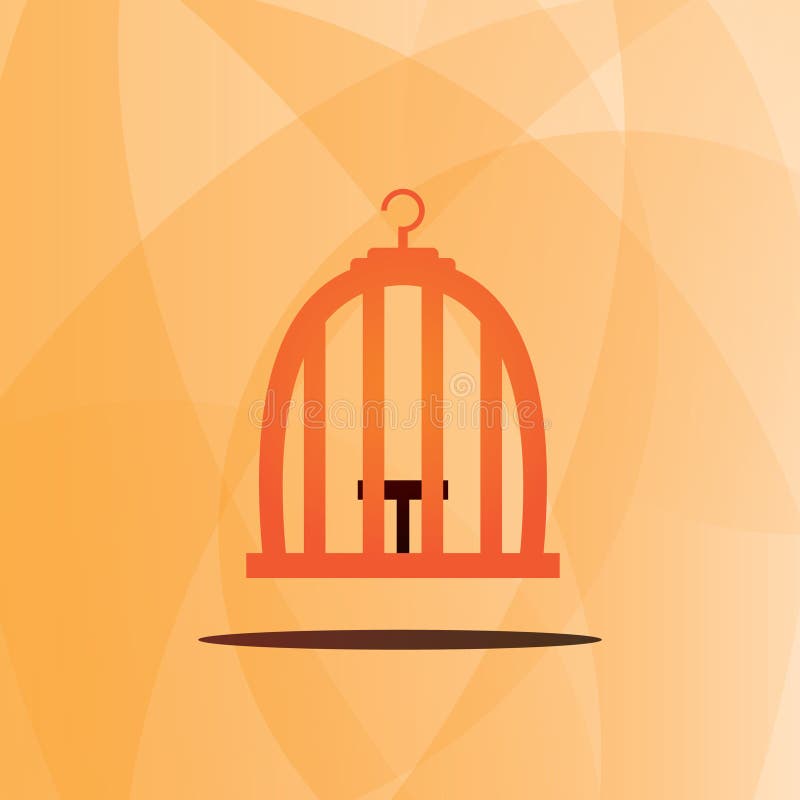 Bird Cage. Vector Illustration Decorative Design Stock Vector ...
