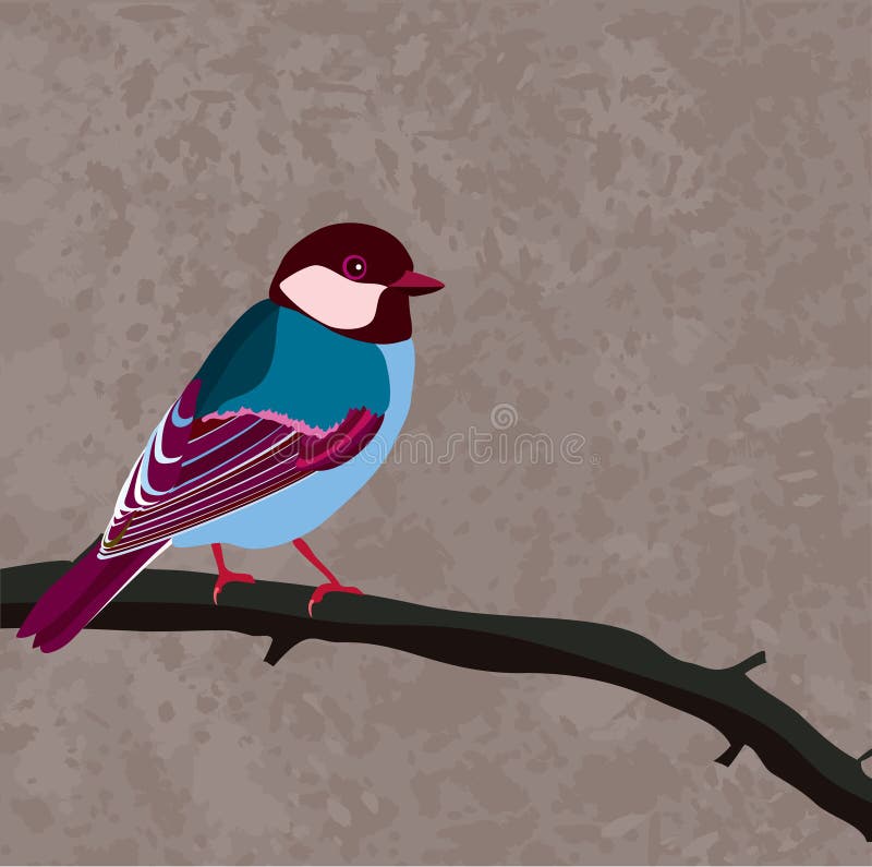 Bird card vector stock vector. Illustration of bird, bright - 27593671