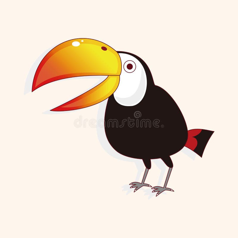 Bird Cartoon Theme Elements Vector,eps Stock Vector - Illustration of ...