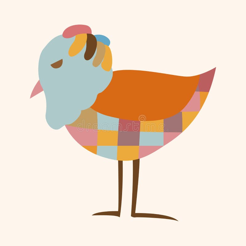 Bird Cartoon Theme Elements Vector,eps Stock Vector - Illustration of ...