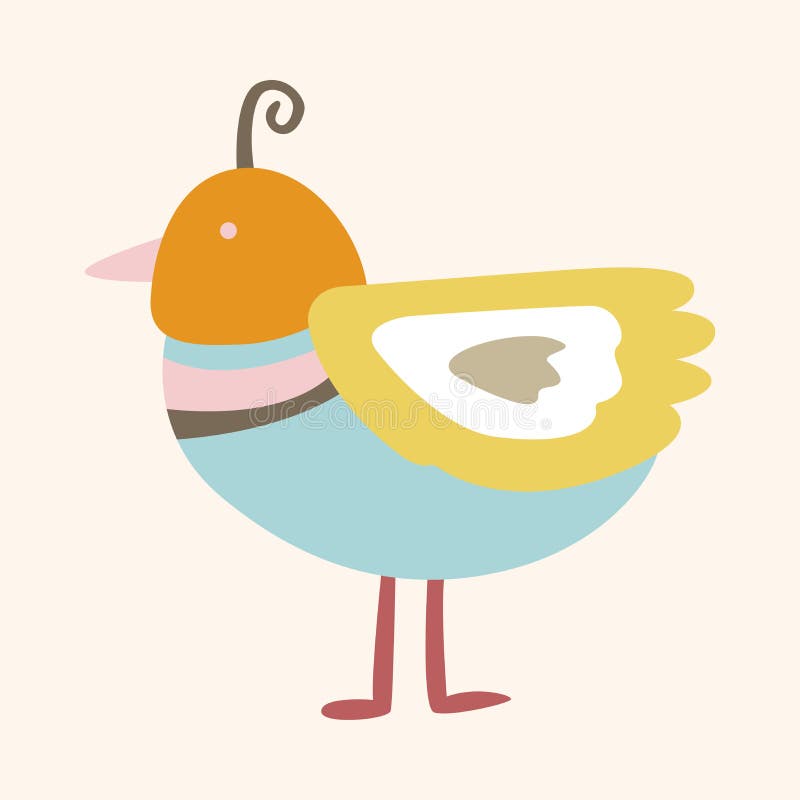 Bird Cartoon Theme Elements Vector,eps Stock Vector - Illustration of ...