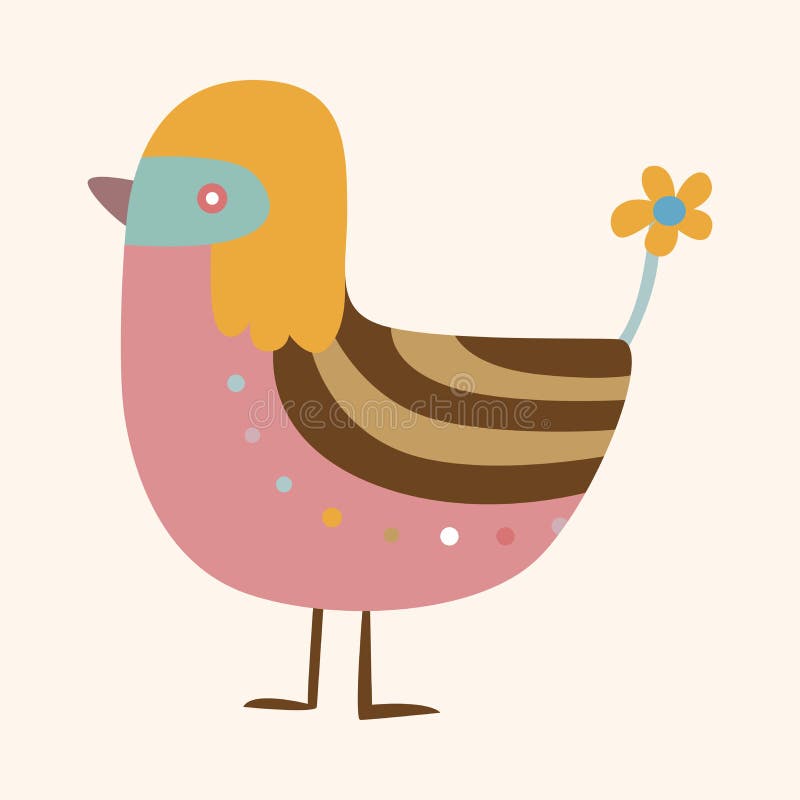 Bird Cartoon Theme Elements Vector, Eps Stock Vector - Illustration of ...