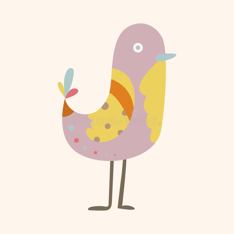 Bird Cartoon Theme Elements Vector,eps Stock Vector - Illustration of ...