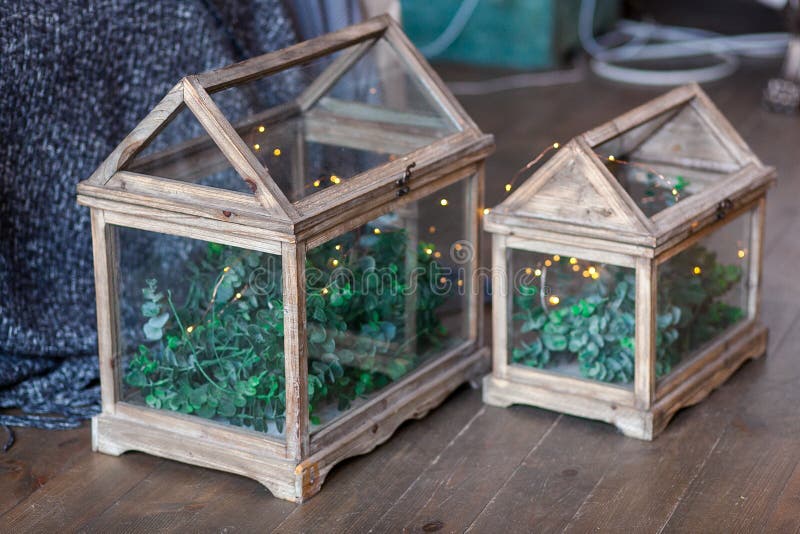 Bird Cell of Glass Home Decor Stock Image - Image of cage, birdcag ...