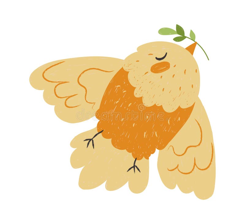 Bird, Bird Character, Flying Bird, Dove, Chick Stock Vector ...