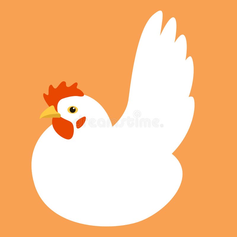 Bird Chicken Vector Illustration Coloring Book Profile Stock Vector ...