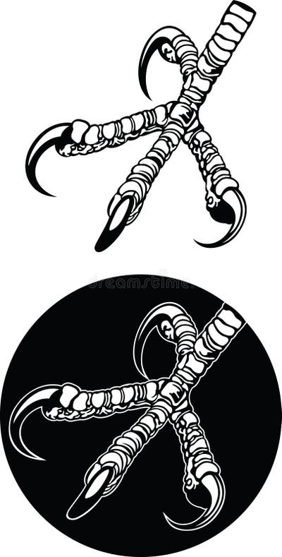 Bird claw stock vector. Illustration of symbol, eagle - 12469227