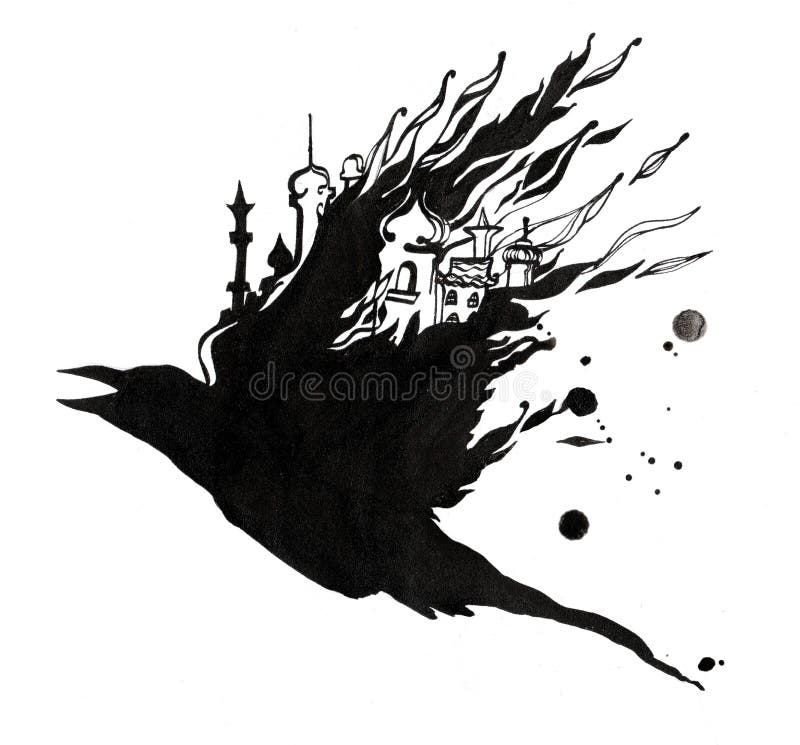 Bird stock vector. Illustration of church, light, pigeon - 52780339