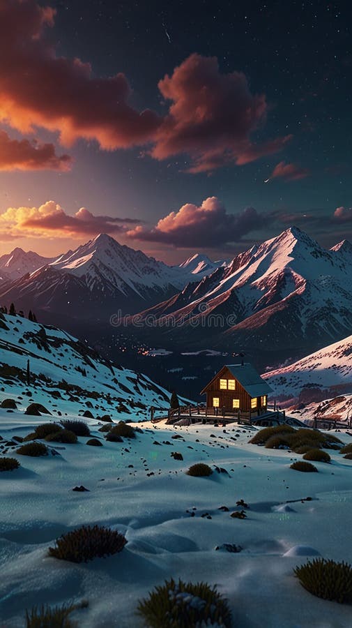 Bird Coming from Mountain Image Stock Illustration - Illustration of ...