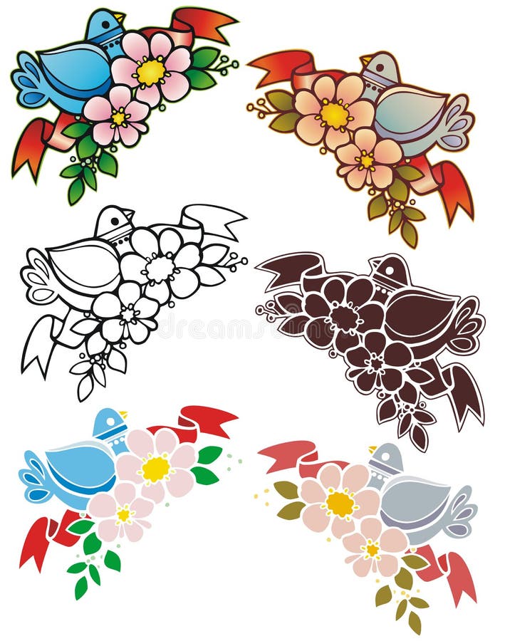 Bird corners stock vector. Illustration of design, ornament - 30945583