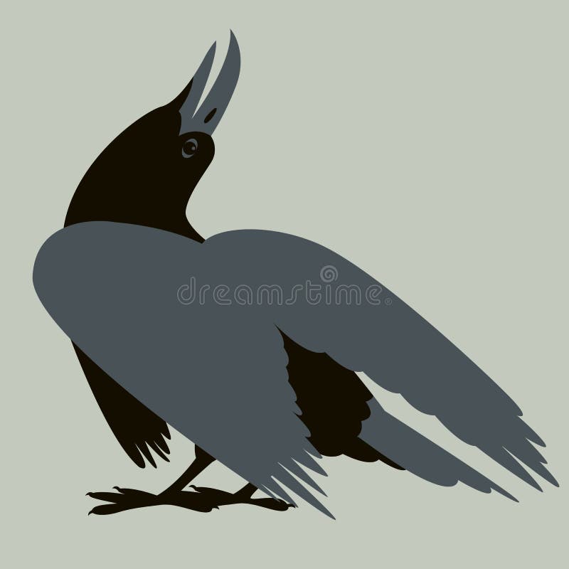 Crow Profile Stock Illustrations – 403 Crow Profile Stock Illustrations ...