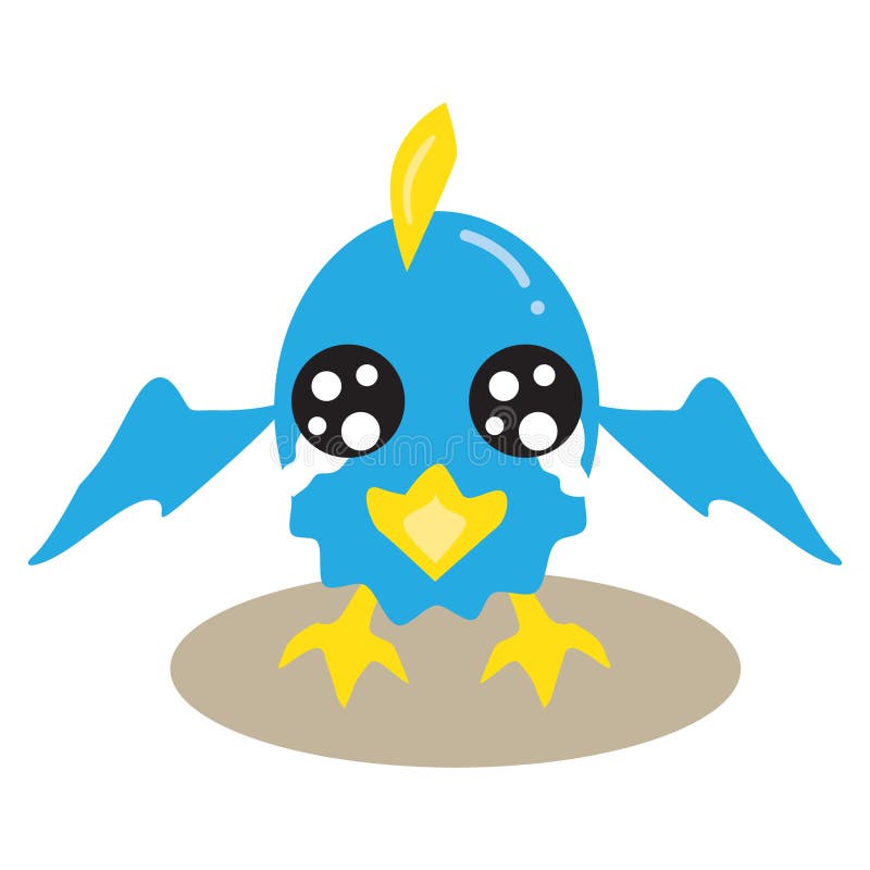 Bird Crying. Vector Illustration Decorative Design Stock Vector ...