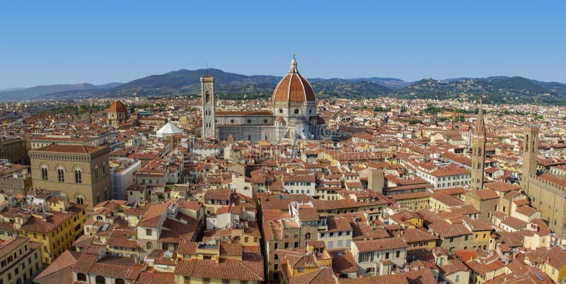 Bird`d Eye View of Florence, Italy Editorial Photography - Image of ...