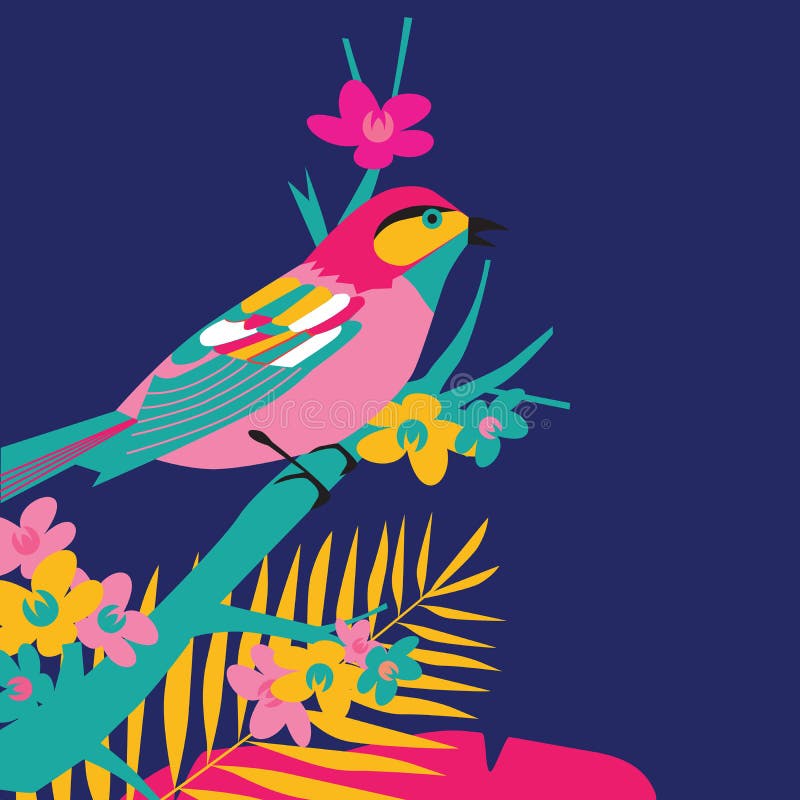 Bird Design stock vector. Illustration of vector, blue - 90366782