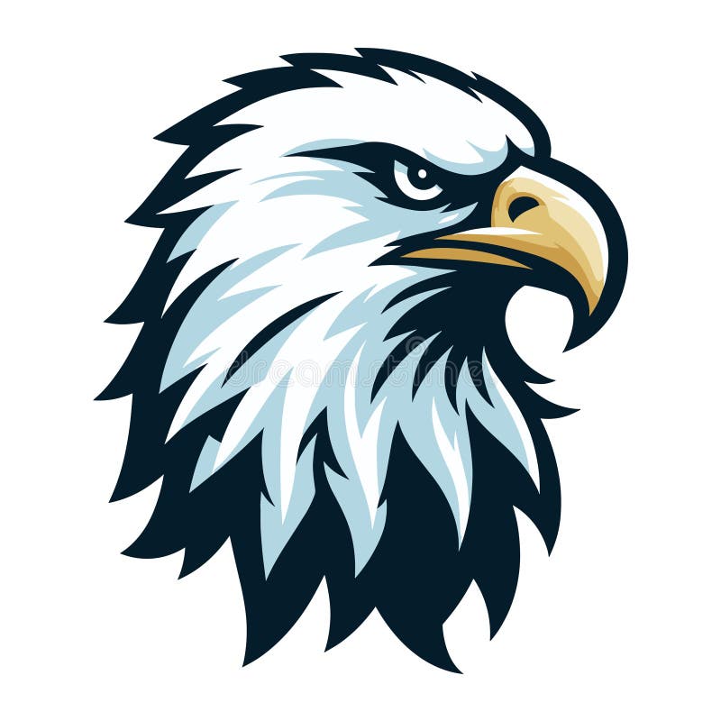 Bird Eagle Hawk Head Logo Mascot Design Vector Illustration Isolated on ...