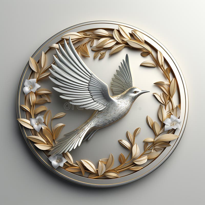 Bird Emblem Logo Ilusstration Stock Illustration - Illustration of ...