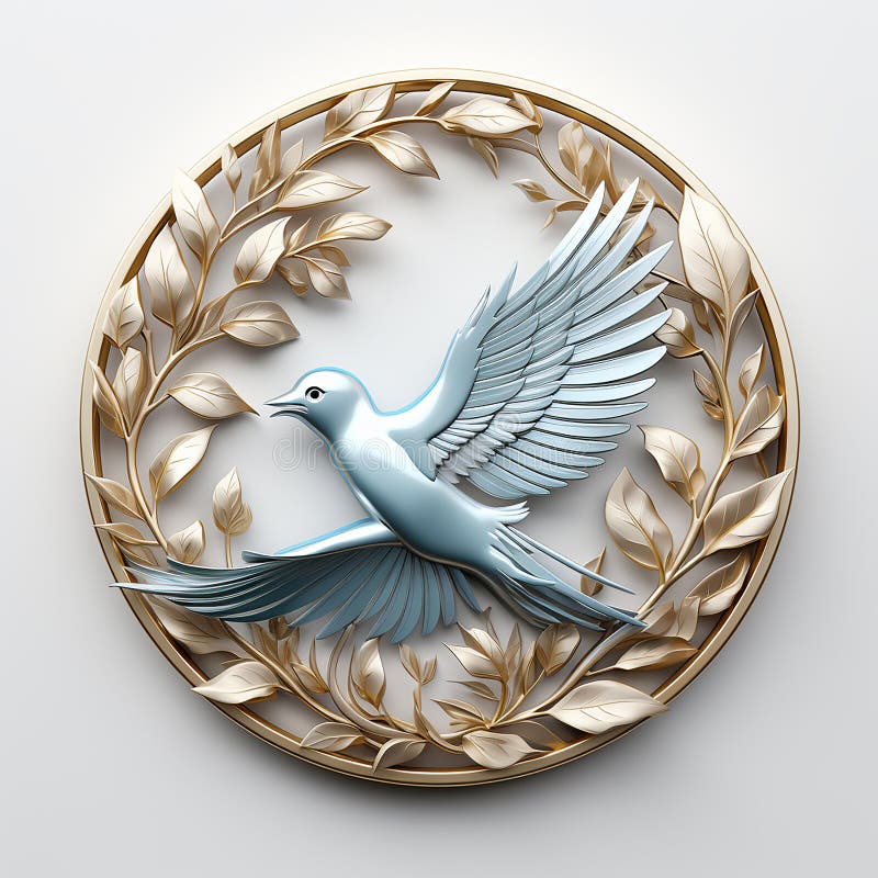 Bird Emblem Logo Ilusstration Stock Illustration - Illustration of ...