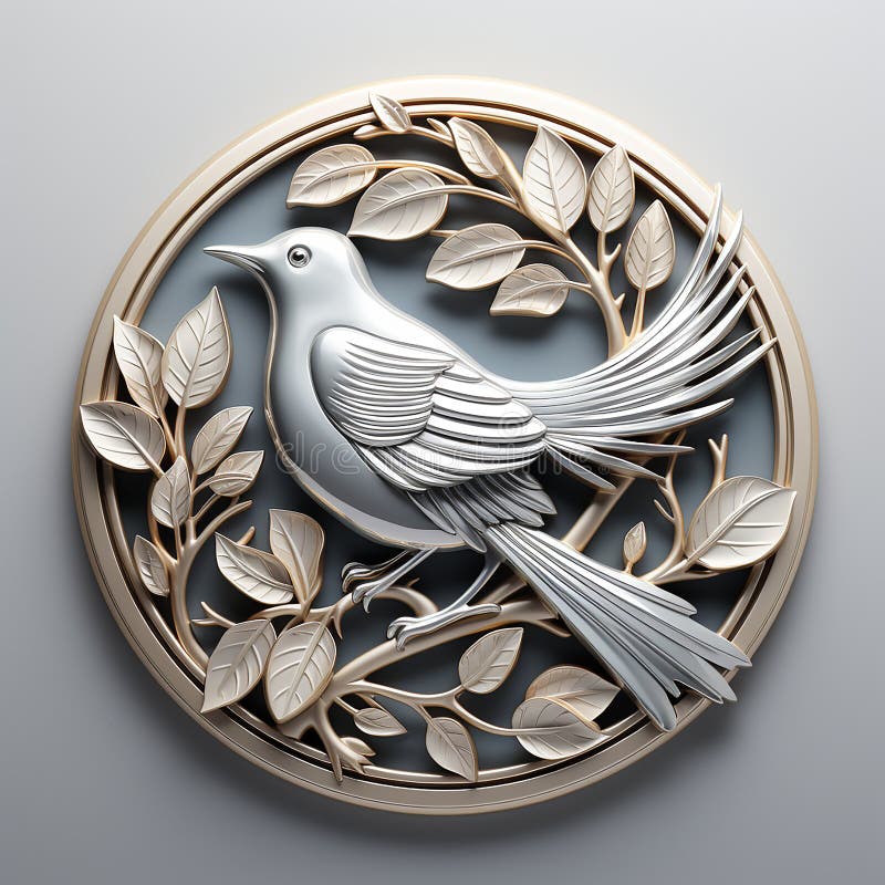 Bird Emblem Logo Ilusstration Stock Illustration - Illustration of logo ...